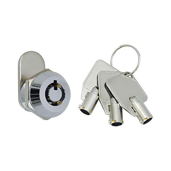 シルバー/-/L-9S・パッケージ個数:1・材質:黄銅Bs・仕上げ:クロームメッキ仕上・使用例:小型キャビネット、小型ボックス・注意事項: ・鍵違いか同一かご指定下さい。・鍵No.: ・同一鍵番号はNo.G0008です。・鍵違い数は約100...