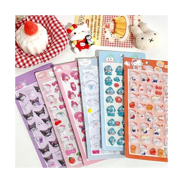 -/6セット L/-・Size:6セット L・セット内容立体シールが6枚含まれており、それぞれに数十種類の異なるパターンがあり、さまざまなニーズを満たすことができます。・デザイン高品質のエポキシ樹脂素材で作られており、独特の透明感と立体感を...