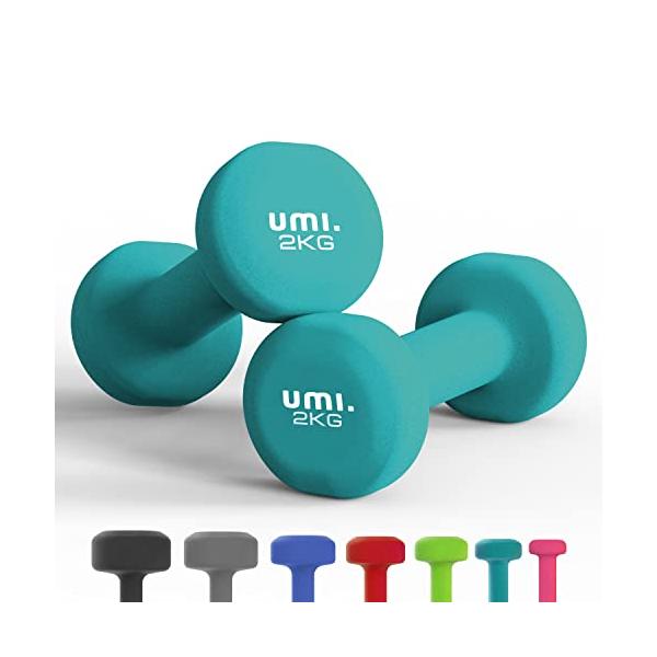 固定式2kgx 2/-/UMINED・Color:2kgx 2・パッケージ個数:1・ダンベル重量：2kg×2・素材鋳鉄、ネオプレン・サイズ長さ17.96cm×幅7.5cm×高さ7.08cm、ハンドル直径32mm・転がりにくく設計された形状重...