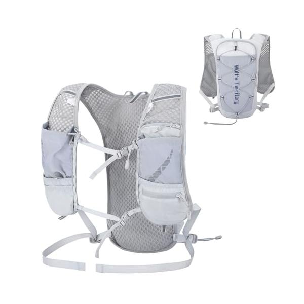 #01グレー/5L/CA-AZ-OS3427GY・Color:#01グレー・?高品質バックパックは摩擦に強いナイロン素材を採用しており、軽量性と快適性を両立して負担なく長時間ランニングが続けられます。丈夫なファスナーと金具により、耐久性に優...