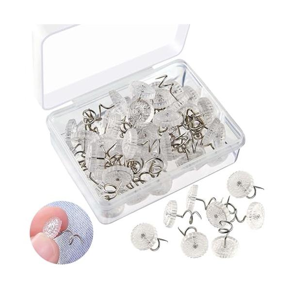 透明/11x17mm/PAVIKE-w23・??仕様ソファー固定用釘 100本セット、固定釘のサイズは約11x17mm、収納に便利な透明収納ボックス付き。ヒント：サイズは手で測定され、るわずかな誤差を持つことになり、理解してください、特定の...