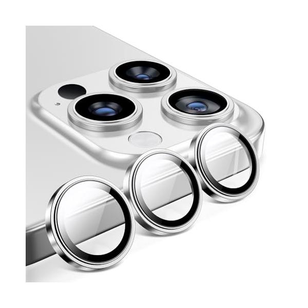 シルバー/-/-・Color:シルバー・パッケージ個数:1・対応機種iPhone 16Pro/16 Pro Maxに適用し、密着性が高い、隅々までしっかりと貼り付け、カメラレンズに徹底的な全面保護を提供。精密加工により、カメラレンズを精確に...