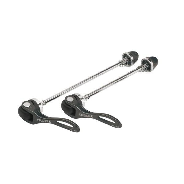 自転車用工具ブラック/-/HUA01800・パッケージ個数:1・英語名：Curved Quick Release Set2 Piece Set・カラー:ブラック・フロント用、リア用の2点セット・スチールシャフト・対応エンド幅:100mmフロ...