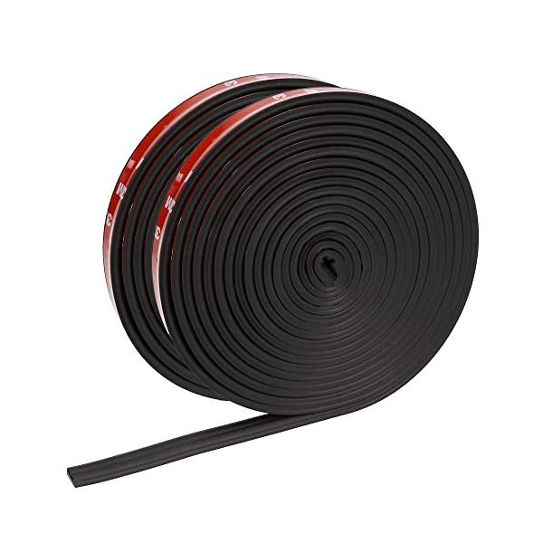 2ドア用・黒 ドア用ドア2枚分/防止テープ/約4.3m/お買い得限定品 4819・ドアとボディの密着性を向上し、風切り音の発生を抑える・仕様・《サイズ》長さ：4.3m/厚み：約5mm/幅：約15mm・《材質》本体：EPDM/粘着剤：アクリル...