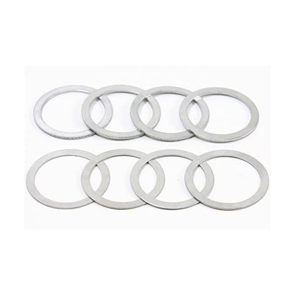 シルバー/小/MH-SP2224・クランク用軸径24用 BBセットのアジャスト微調整用スペーサーの８枚セットになります。・力がかかる部分になるため丈夫で錆びないステンレススチールを採用しております。頑丈で長く使っていただけると思います。・B...