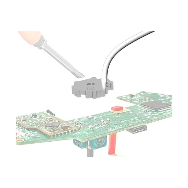 UniA/-/De-UniA・Color:UniA・UniAジョイスティック加熱プレート ? 通常のはんだごてで、コントローラー PCB からサムスティック モジュール全体をはんだ付けします。14 本の突起があるため、問題のあるスティックを...