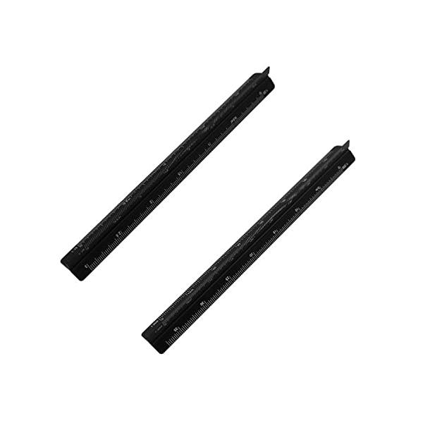 三角スケール白/-/-・2本セット：1/20 1/25 1/50 1/75 1/100 1/125と1/100 1/200 1/250 1/300 1/400 1/500。必要な縮尺に合わせてご使用ください。・材質アルミ合金製で反りや歪みな...