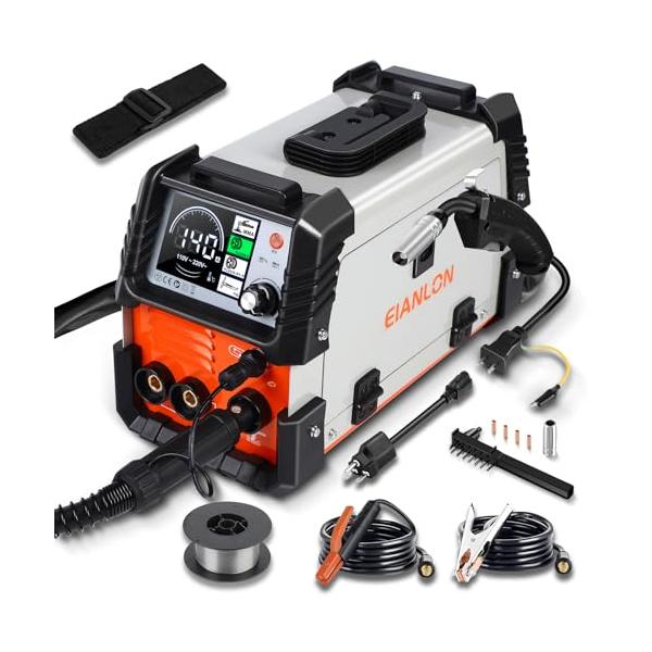 白/-/MIG-140・PatternName:半自動溶接機-140A・3-in-1多機能溶接機従来の単一機能の溶接機と異なり、本機はノンガス半自動溶接機能だけでなく、被覆アークとリフトTIG溶接機能も兼ね備えています。たった1台で鋳鉄、軟...