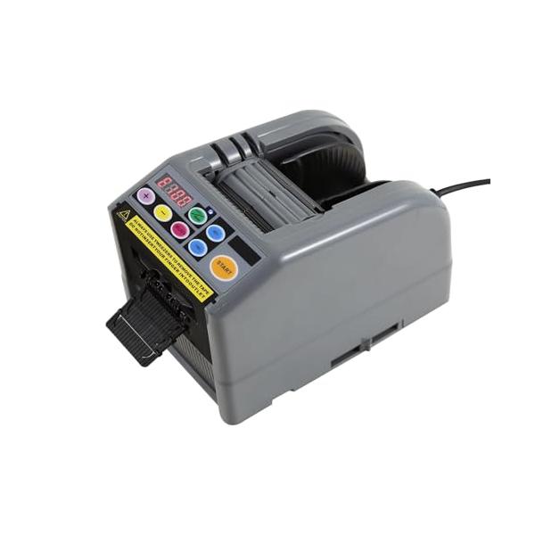 グレー/-/-・Color:グレー・自動/手動モード：電動テープカッターには自動モードと手動モードがあり、ボタンを押すだけで切り替わります。自動モードでは、最大999mm設定可能の長さが設定されると、必要な長さのテープを自動的に切断して送り...