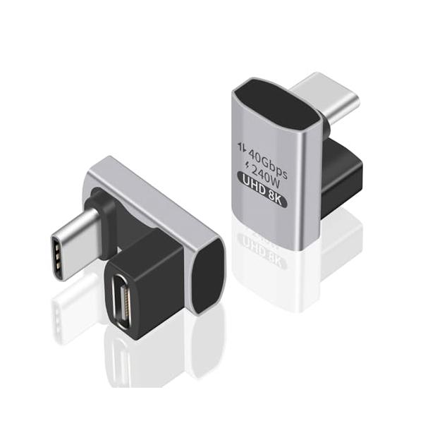 USB C U字 変換アダプタ/-/-・PackageQuantity:2Color:USB C U字 変換アダプタ・パッケージ個数:2・USB Type-c 変換アダプターU字型：240W U型 usb cは35Wと100Wアダプターのア...
