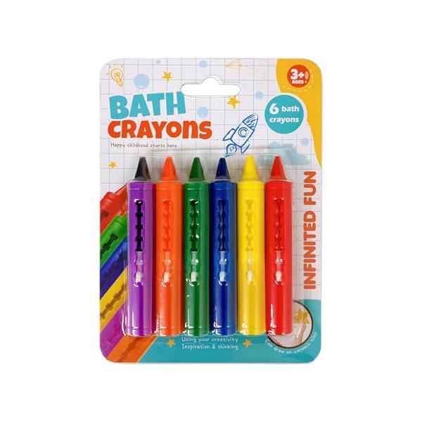 6色レインボー/10色/BATH-6C・Style:6色・パッケージ個数:1・お風呂の壁や浴そうにお絵かきができ、水で流して落とせる楽しいクレヨンです。・クレヨンはケースに入った繰り出し式なので濡れた手で持っても溶けたり、手に色がつきません...