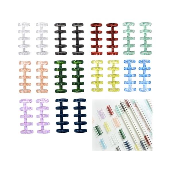 パッケージ個数:1・バインダーリングバインダーリングは5穴の設計で、製本リングでユニークな整理システムを作り、鮮やかな透明10色から選べます。 お好きな色を使って書類を整理し、自然な鮮やかさを演出しましょう。学校の授業やビジネスシーンに欠か...