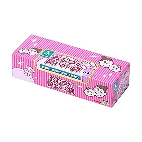 ピンク/Sサイズ 200枚 x 1/-・パッケージ個数:1・BOSの防臭袋は全て、日本国内の自社工場で製造しています。・快適 部屋もゴミ箱も臭わない外出先でも快適・簡単 袋に入れて、結んでゴミ箱に捨てるだけゴミ捨ての時にも臭わない・安心 菌...