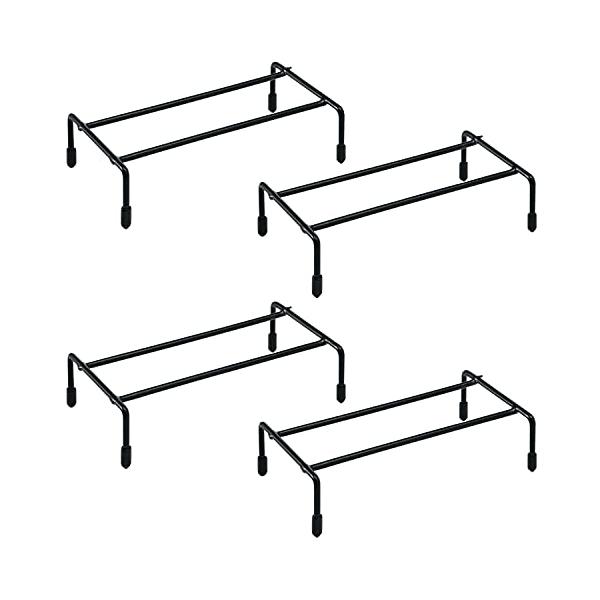 2セット4個組ブラック/-/222946・パッケージ個数:1・お家のプランターを害虫から守る・高さがあるので害虫が登りにくい・地面との間に空間ができるので通気性・排水性が良くなる・サビにくく、耐久性に優れている。・耐荷重：約20kg2個使用