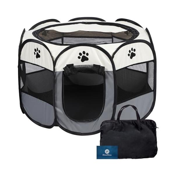 Ｍグレー/-/001・Style:ＭPatternName:グレー・?組み立て不要　パッと広げるだけで設置完了・?メッシュ素材圧迫感なく快適な居心地　通気性抜群で屋外使用にも最適・?頑丈な素材ペットが暴れてもケガをしない＆壊れない形状記憶フ...