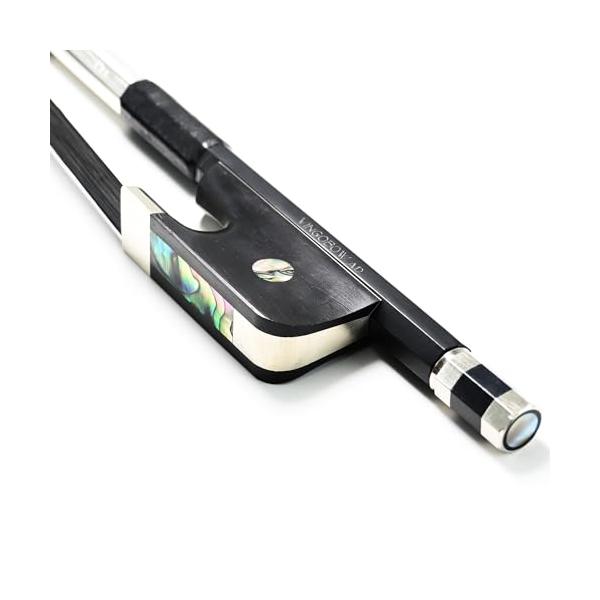 黒い馬の毛/4/4/100BFB・パッケージ個数:1・黒い天然馬毛（NATURALBLACKHORSEHAIR）黒いモンゴル産の馬毛が白い馬毛より太くて、より明るくワイルドな音がご提供できます。ロジン着もより易くて、耐久性も良いです。・高パ...