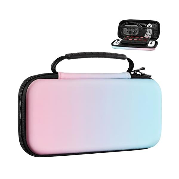BluePink/Switch/Switch有機EL用/-・Size:Switch/Switch有機EL用Color:BluePink・適用機種 SwitchとSwitch有機ELモデルを向けに専門設計した全面保護収納バッグとなります。Sw...