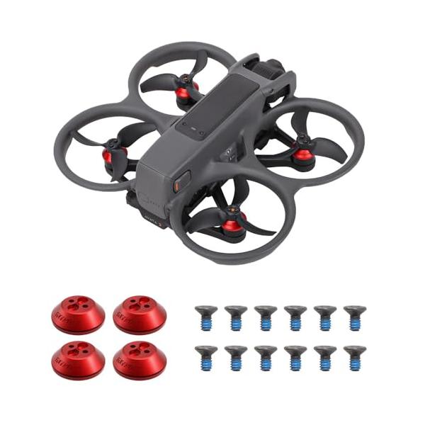 4個入 赤/-/AV-1・Color:4個入 赤・対応機種：DJI Avata 2用 モーター保護カバー4個入。モーターカバーを取り付けると、Avata ドローンをユニークなものにします。・湿気、ほこり、異物との衝突からモーターを損傷しない...