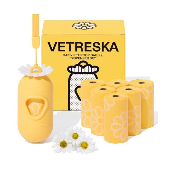 ディスペンサー（105枚入り）/-/1・Color:ディスペンサー（105枚入り）・?デイジーの香りデイジー ディスペンサー エチケット袋 セットのエチケット袋はデイジーの香りが楽しめ、清潔で楽しい散歩やお出かけの体験ができます。犬や猫のフ...