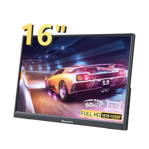 ブラック/-/HD-16INCH・パッケージ個数:1・1200P 解像度: 1200P フル HD ポータブル モニターは、高画質、300 ニットの明るさ、100% sRGB、60Hz、IPS パネルは 178° の全視野角をサポートし、H...