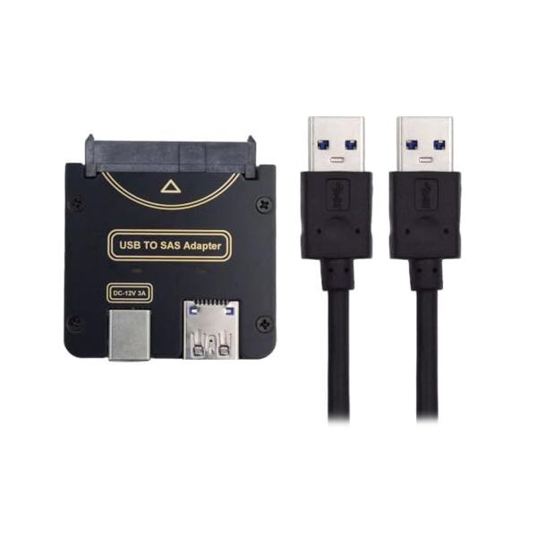 SFF-8482 29Pin to USBブラック/-/SF-090-USB3-XY・Style:SFF-8482 29Pin to USB・カードには12V / 3A DC5.5 * 2.1mmプラグ電源が必要です。電源はパッケージに含ま...