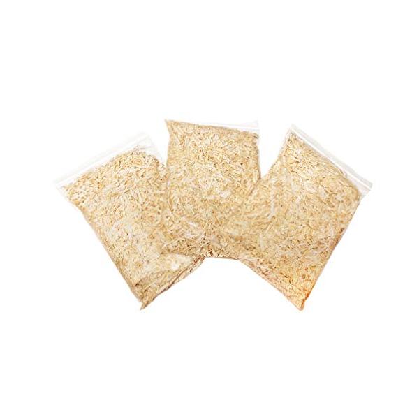 パッケージ個数:1・国産ヒノキ100%おがくず・クワガタ・カブトムシ飼育マット・ダニなどの防虫効果・1袋100gを3セット