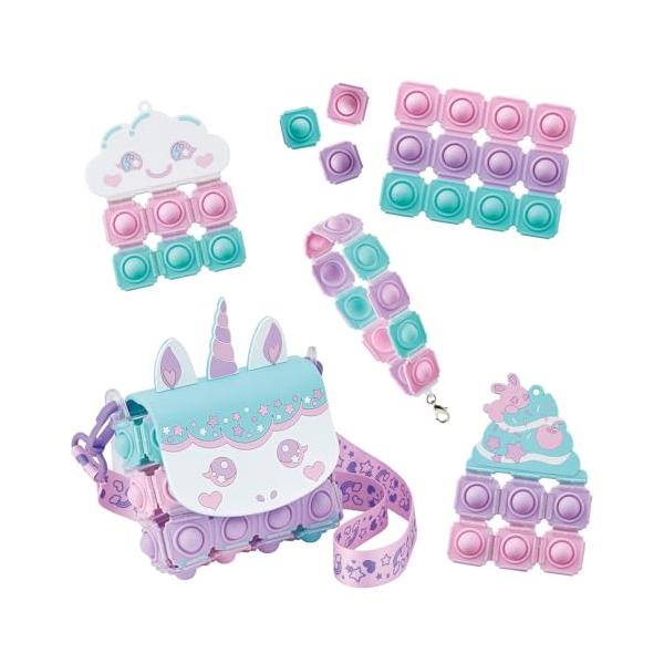 スイートユニコーンバッグセット-/-/4570118175649・Style:スイートユニコーンバッグセット・Push Pop Life スイートユニコーンバッグセットが登場・cBANDAI・［使用電池］電池・不要・［対象年齢］5才〜