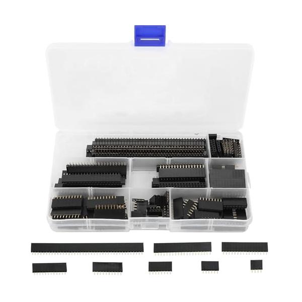 商品仕様セット内容：1x4pin20pcs、1x6pin20pcs、1x8pin20pcs、1x10pin20pcs、1x12pin10pcs、1x16pin10pcs、1x20pin10pcs、1x40pin10pcs。間隔：2.54mm...