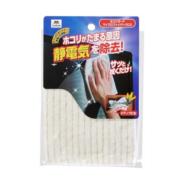 ホワイト/幅25×奥行15.5×高さ0.2cm/206094・パッケージ個数:1・マイクロファイバーと導電繊維を編み込んだ特殊なクロス・パソコンまわりやドアノブ、車のダッシュボードなど、ホコリが気になる場所び掃除におすすめです。・ホコリの除...