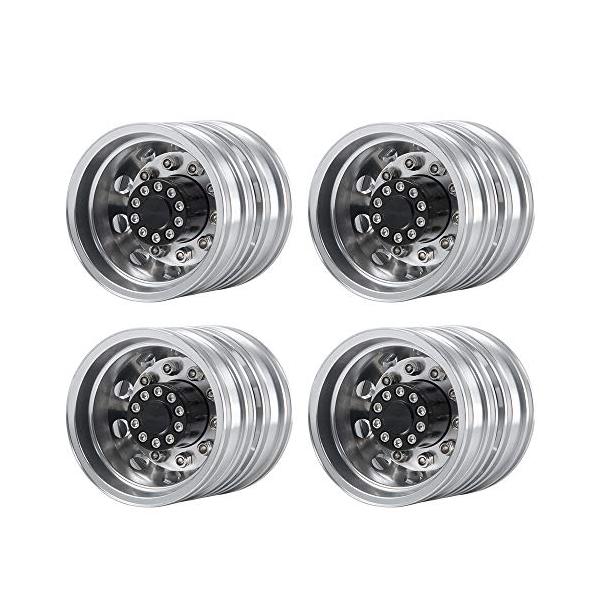 4個/4個/BR-111・Color:4個・高品質のCＮCアルミ合金ビードロック ホイールハブはタミヤCC01RC の1:14 RCロッククルーザーに適用です。・新しいバージョンで、素敵なデザインです。・スケール：1/14 　材質：アルミ合...