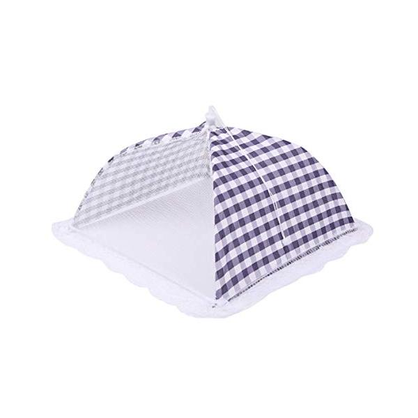ネイビー/-/c003・Color:ネイビー・食卓カバー折り畳み32cm×32cmの正方形で、本体の高さが28cm。１〜2人分の料理を覆うことができます。 おやつなんかにもぴったりのサイズです。・仕事で帰宅が遅くなったお父さんに、クラブや塾...