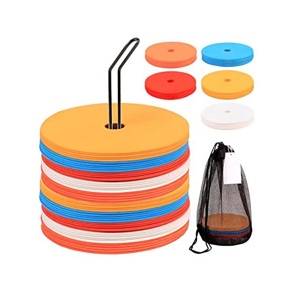 50枚専用スタンド収納袋付き/-/-・Color:50枚専用スタンド収納袋付き・平面なので飛ばない・ズレない従来のコーンは立体なのに比べ、フラットコーンは平面なので風が強い日も飛びにくく、踏みつけたり当たったりしてもズレにくいので、マーカー...