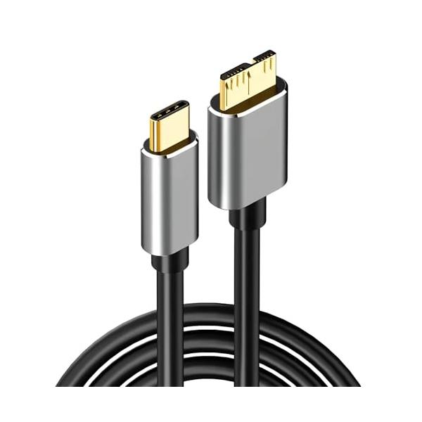 ?接続機能とご注意事項このケーブルは、Type-C対応のパソコンと、Micro-B USB 3.0ポートを備えた機器（外付けハードドライブ、SSD、一部のスマートフォンやカメラなど）とのデータ接続を目的としています。重要なご注意：転送速度を...