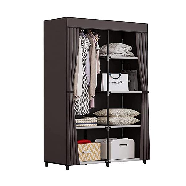 防水ブラウン/幅 88×奥行45×高さ165cm/-・抜群の収納力 クローゼット幅88×奥行45×高さ165cm。豊富な収納スペースがあり、衣類はもちろん、箱物などをまるごと収納出来可能です。部屋に収衣類はもちろん小物や箱物もしまえます。軽...