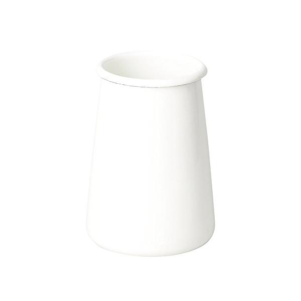 ホワイト/約外径11×高さ15.5cm/HB-3687・PatternName:単品・パッケージ個数:1・サイズ:約外径11×高さ15.5cm・素材・材質:表面加工/ほうろう、材料の種類/ほうろう用鋼板