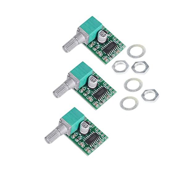 パッケージ個数:2・仕様モデル：PAM8403・動作電圧:2.5V-5.5V・最大出力電力：3W*2（5V 4Ω）・5V USBや携帯電話充電器USBポート5Vによって供給する・90%の高効率は4Ωロード 5V電源供給条件