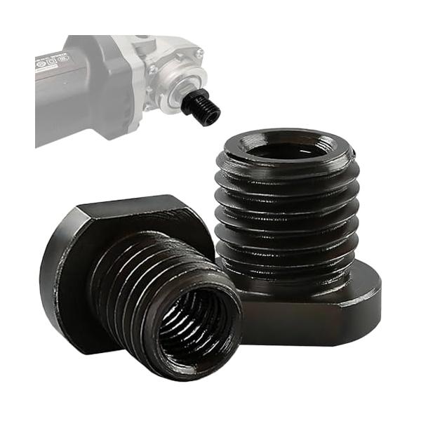 セット内容：M10主軸ネジ変換ネジ（M10→M14/M16）2個セット；M10からM14への1個とM10からM16への1個が含まれています。材質：高炭素鋼。注：この製品は、わずかなジッタが正常であるような付属品の変更です。クランププレートの...