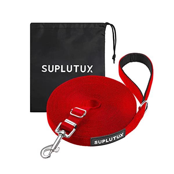 レッド/10m/-・Size:10mColor:レッド・?? お好きな長さを新品登場SuplutuX 最新進化版犬用リードは金属製の長さ調整バックルと2本の固定バックルが含まれています、必要に応じて犬リードの全長を適切に調整でき、愛犬が安全...