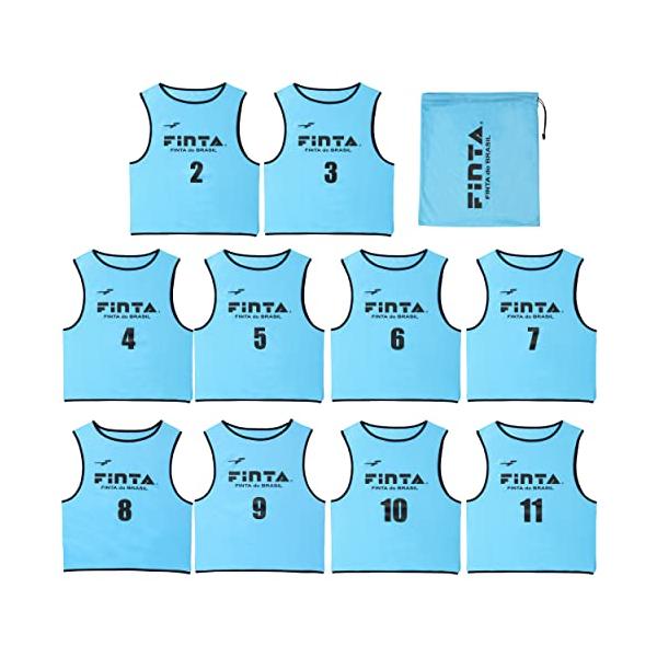 サックス/Free Size/-・Size:Free SizeColor:サックス・パッケージ個数:1・サッカーを愛して止まない国ブラジル発の人気サッカーブランド・FINTAのサッカー、フットサル用のジュニアサイズのビブス、ゲームベスト10...