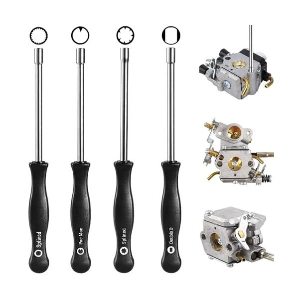 -/-/xr・セット内容：キャブレター調整ツール4枚セット；（Teeth Splinedラージ21歯*15.6CM+DoubleDダブル（D）15.6CM+Teeth Splinedスプラインラージ（7歯）15.6CM+Pac Man*15...