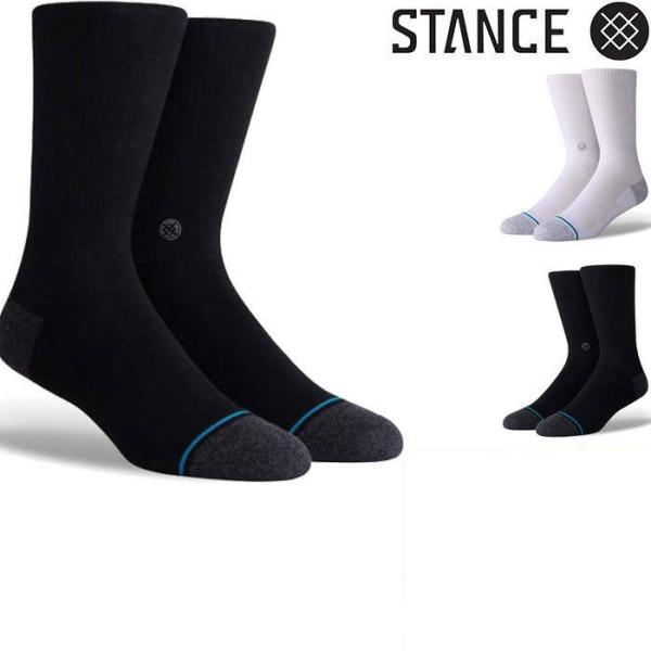 STANCE SOCKS スタンスソックスの靴下デザインシンプルベーシックなクルーソックスに耐久性をプラス上質のコームドコットンを使用し、柔らかで滑らかな肌触りを。磨耗の激しいつま先とかかと部分には、スタンス独自の優れた耐久性を持つ新素材を...