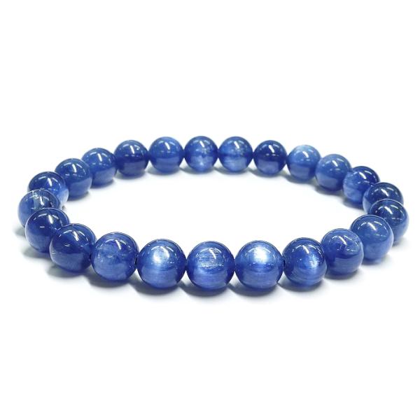 カイヤナイト　(Kyanite)固定概念を外したり悪習慣を遠ざけることによって、持つ人の世界観を確立する事を助ける石。KEYWORD ・何度も同じ失敗を繰り返してしまう人にとっては素晴らしいサポートストーン。・玉サイズ・・・・約 8.0mm...