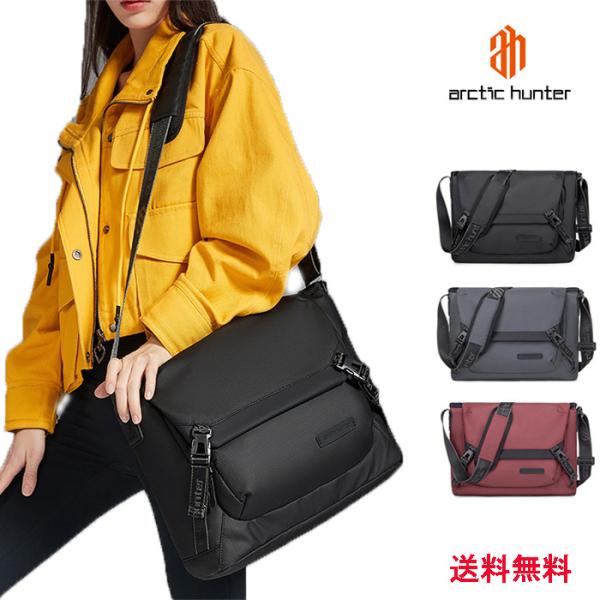 商品名:ARCTIC HUNTER ショルダーバッグ K00528素材■外側：1680D ballistic nylon（バリスティック　ナイロン）+　Polyester（ポリエステル）■内側：Polyester（ポリエステル）■カラー:B...