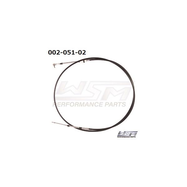【メーカー】WSM【品番】002-051-02【品名】ステアリングケーブル【適応機種】YAMAHA GPR1200GPR800※GP1200,GP800には適応していません。【商品説明】WSM製純正代替えステアリングケーブル下記の純正部品番...