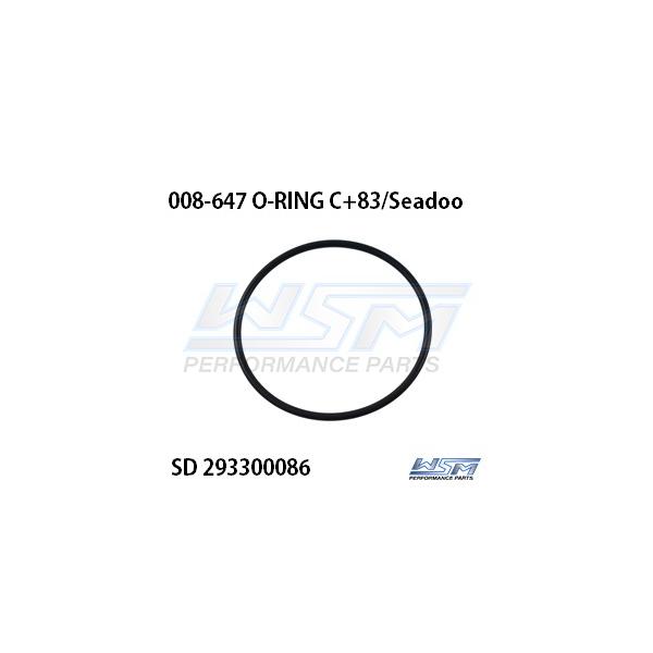 【メーカー】WSM【品番】008-647【BRP純正品番】293300086【商品名】O-ring　テールコーン用O-Ring【商品内容】Seadoo 83mmポンプ Skat-Trak E+83ポンプのテールコーン用Ｏリングです。通常2本...