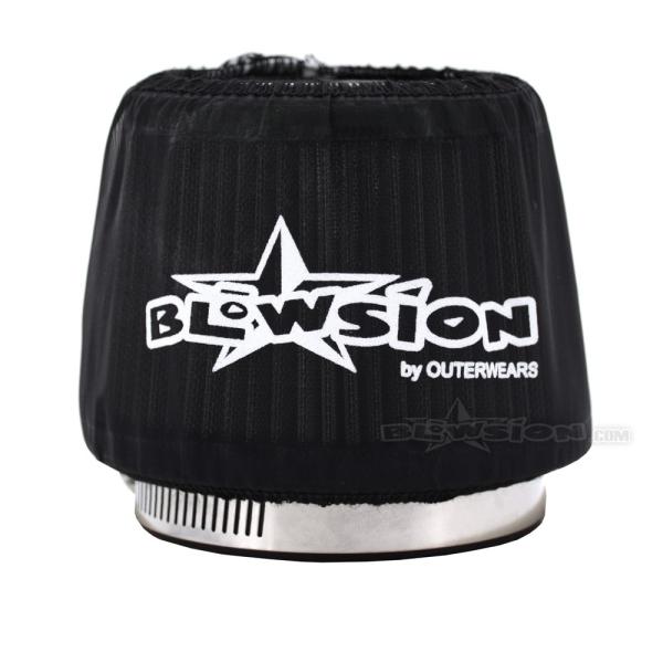 【メーカー】Blowsion（ブローション）【品番】01-02-082【品名】Blowsion 2.25インチテーパー　アレスター対応撥水フィルター【商品説明】フィルターに被せて使用する事で、エンジンルーム内の飛沫の吸い込みを低減出来ます。...