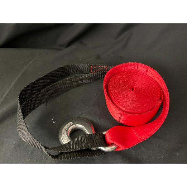 【メーカー】TIGHTJAPAN(タイトジャパン）【品番】0306-13【商品名】ウインチストラップ幅：50ｍｍ/長さ：5ｍ・レッド（ステンレスフック）オレンジベルトのタイプに変更になります。【発送方法】《前入金の場合》レターパックプラスゆ...