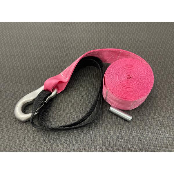【メーカー】TIGHTJAPAN(タイトジャパン）【品番】0306-18【商品名】ウインチストラップ・ベルトカラー ピンクベルト幅：50ｍｍ/ベルト長：5ｍ・汎用性の高いステンレス製フック【発送方法】《前入金の場合》レターパックプラスヤマト...
