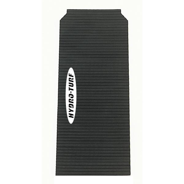 【メーカー】HYDRO-TURF（ハイドロターフ）【品番】HT55CGPBK【品名】DECK MAT(デッキマット）【適応】KAWASAKI 550SX(90-95)【カラー】ブラック【パターン】カットグルーブストレート両面テープ付きで貼り...