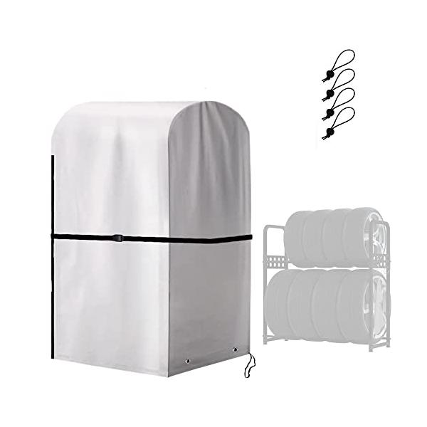 ・シルバー タイヤラックカバー LL:幅76×奥行120×高さ145CM ・・Color:シルバーSize:タイヤラックカバー LL:幅76×奥行120×高さ145CM・製品仕様ラックカバーサイズ：幅76×奥行120×高さ145CM、8本の...